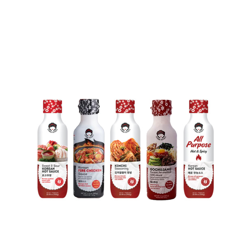 Ajumma Republic Korean Seasoning Sauce 5 Flavors - [Discounted Item ...